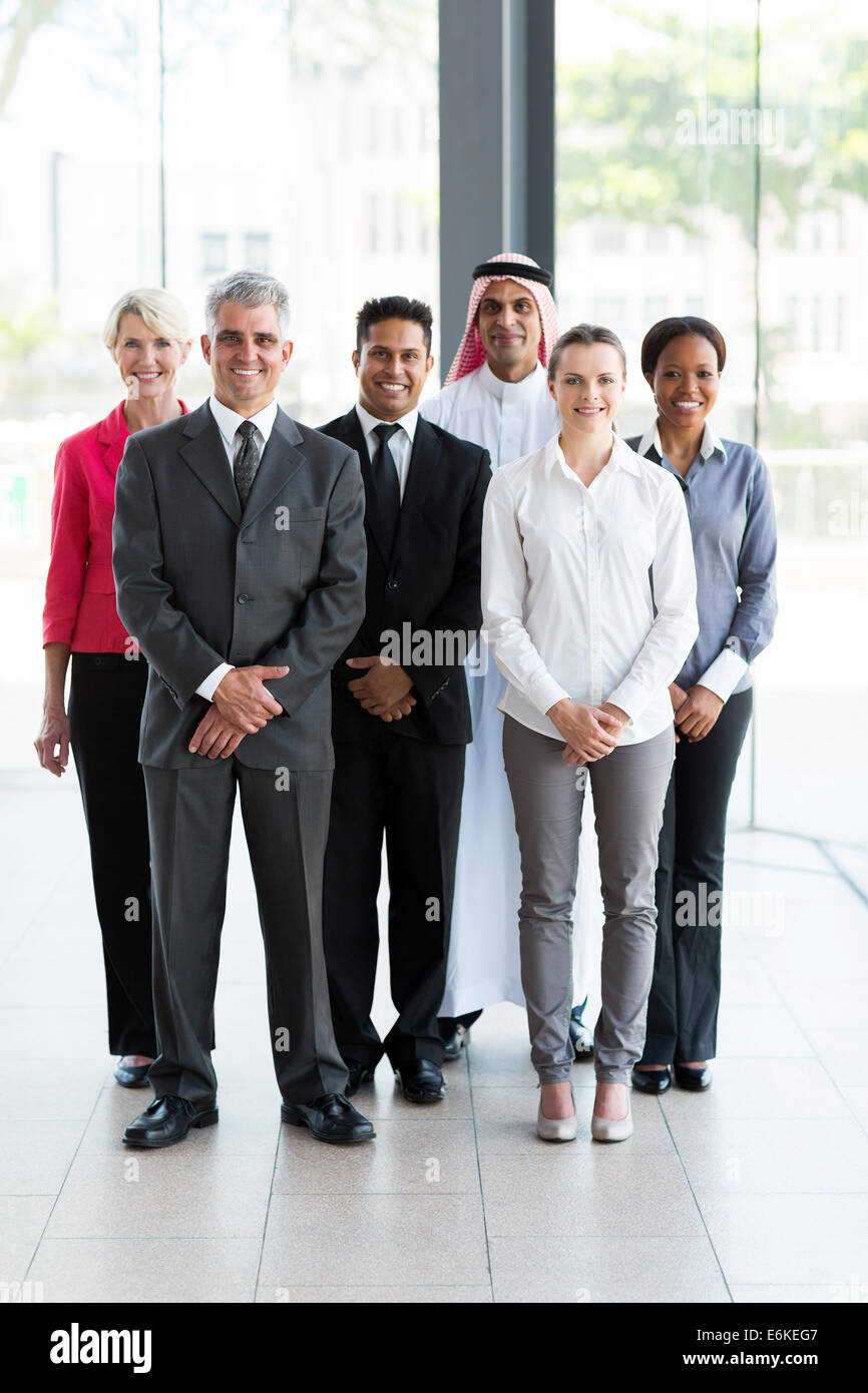 portrait of modern business team inside office building Stock Photo - Alamy