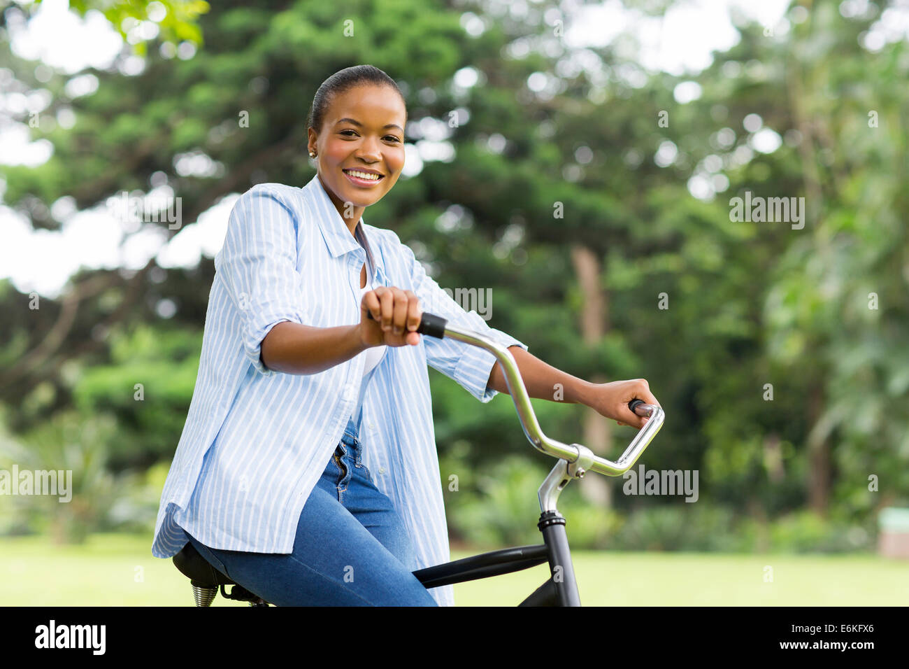 One bicycle in the forest hi-res stock photography and images - Alamy