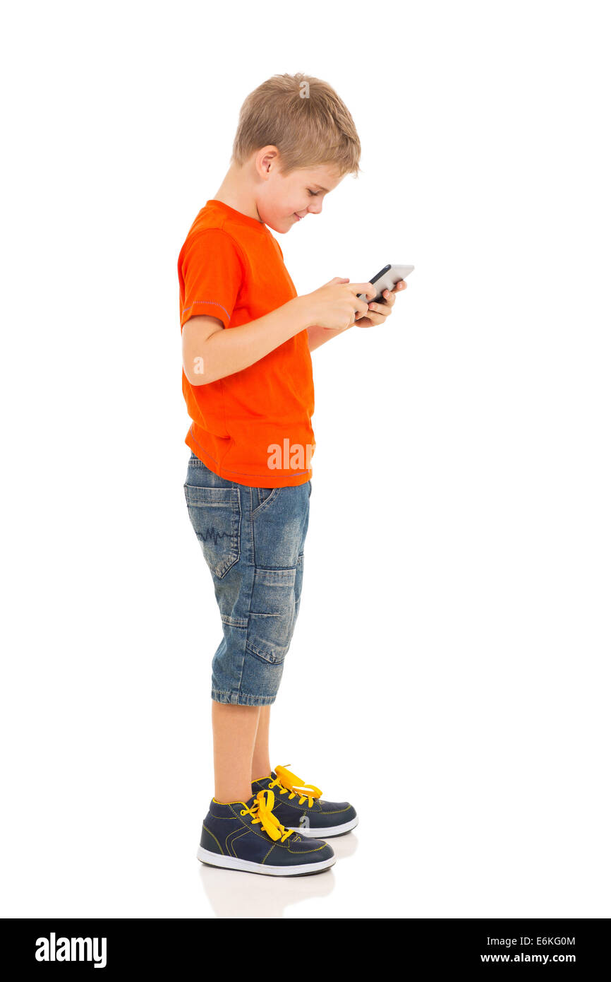 Boy Standing Side View