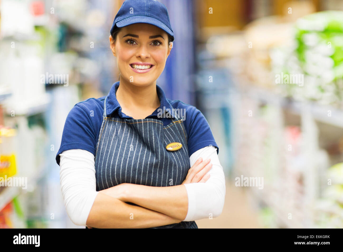 Supermarket worker hi-res stock photography and images - Alamy