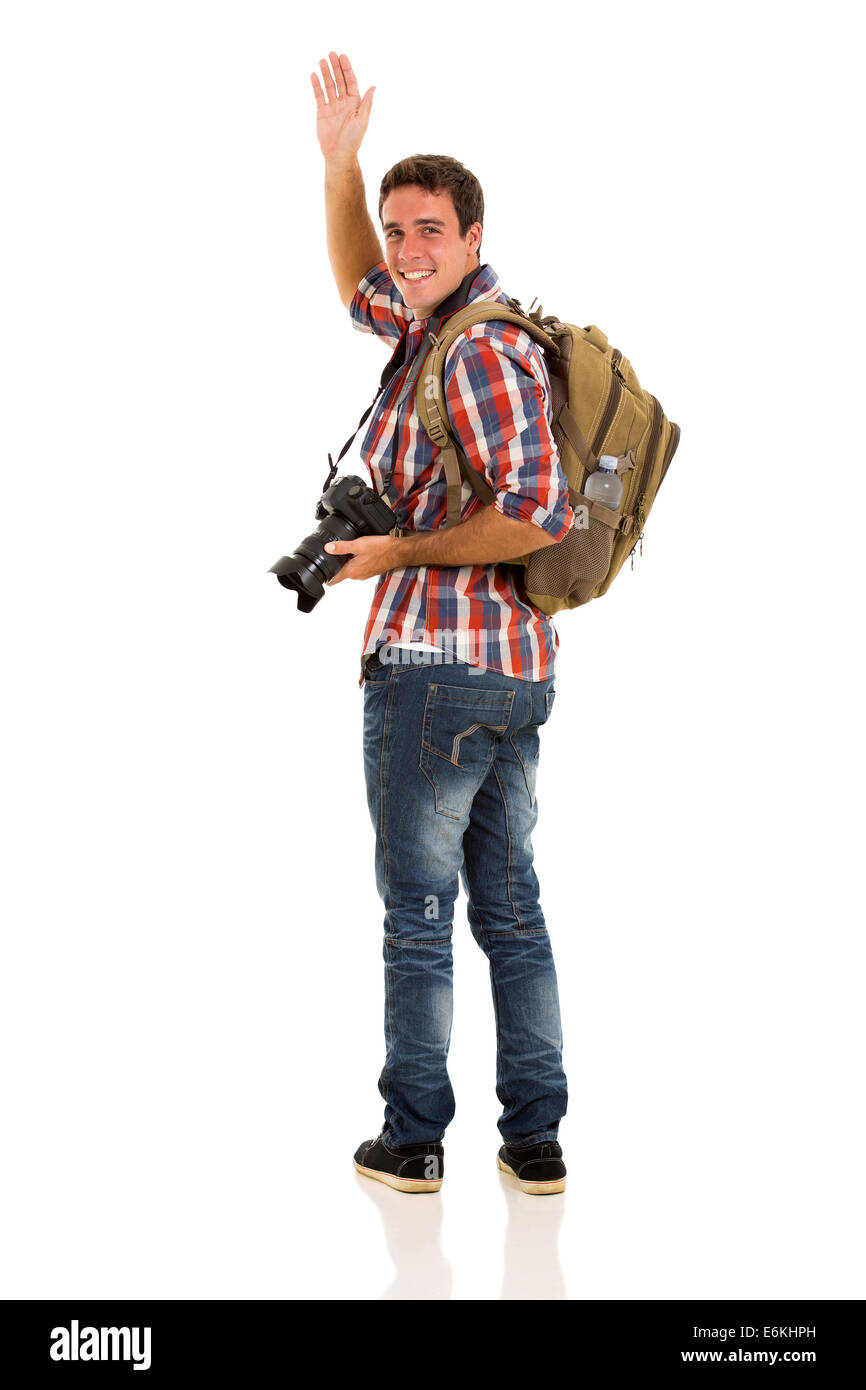 Man waving goodbye hi-res stock photography and images - Alamy