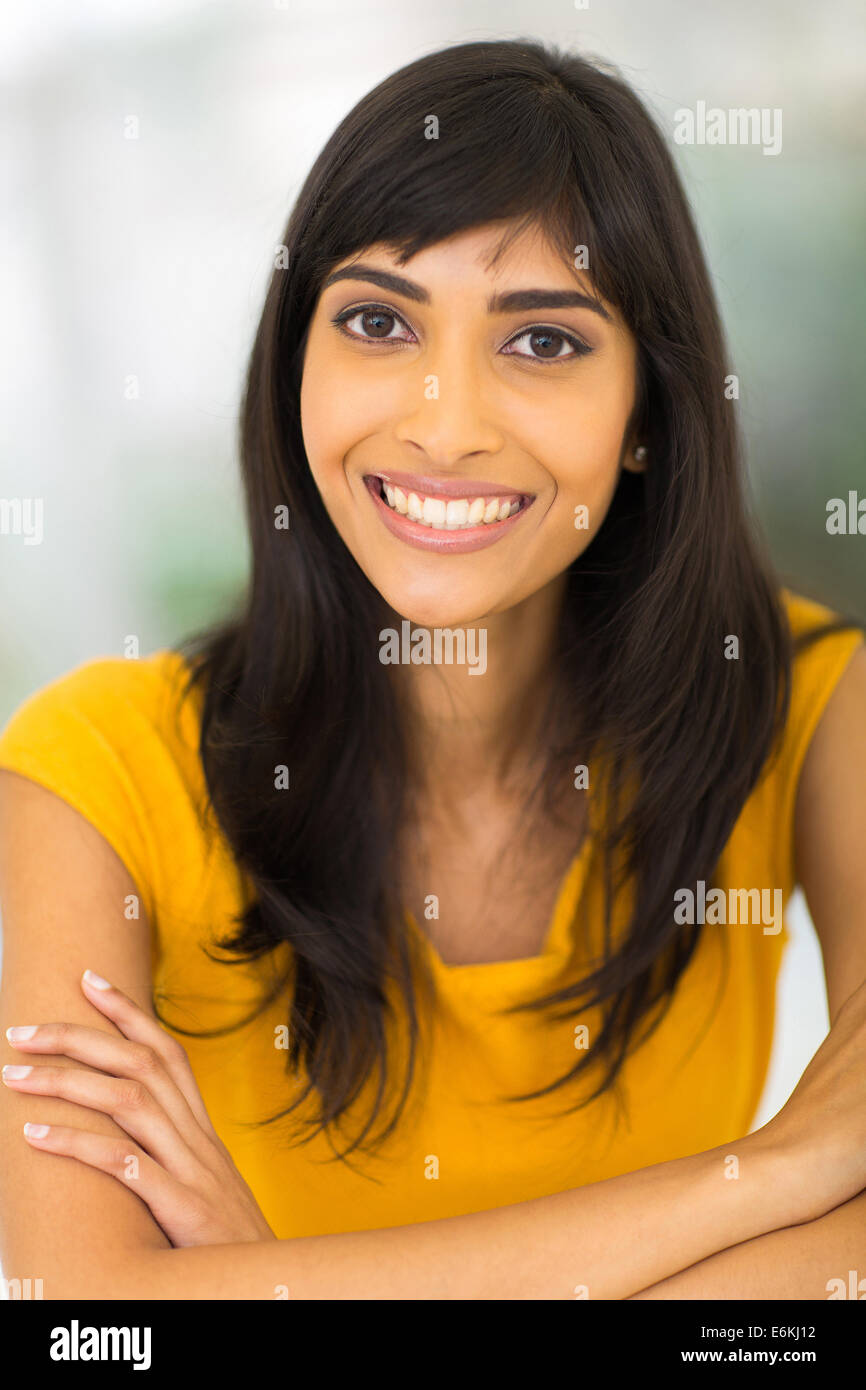 Young indian woman portrait closeup hi-res stock photography and images ...