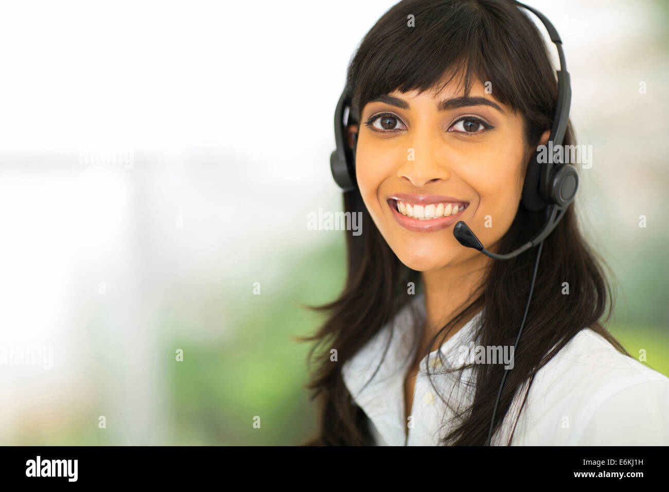 Indian female receptionist hi-res stock photography and images - Alamy
