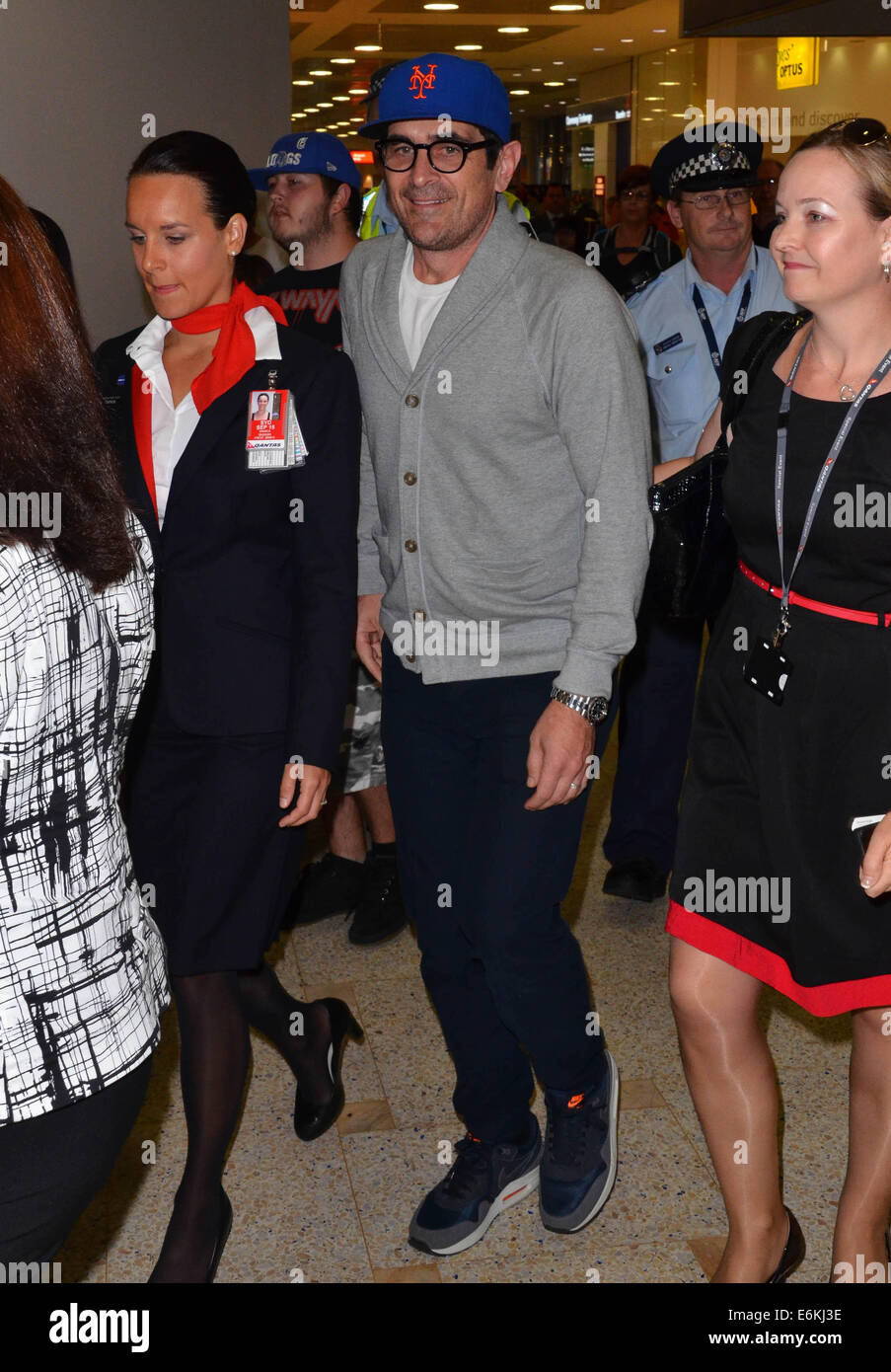 'Modern Family' stars arrive at Sydney Airport Featuring: Ty Burrell ...