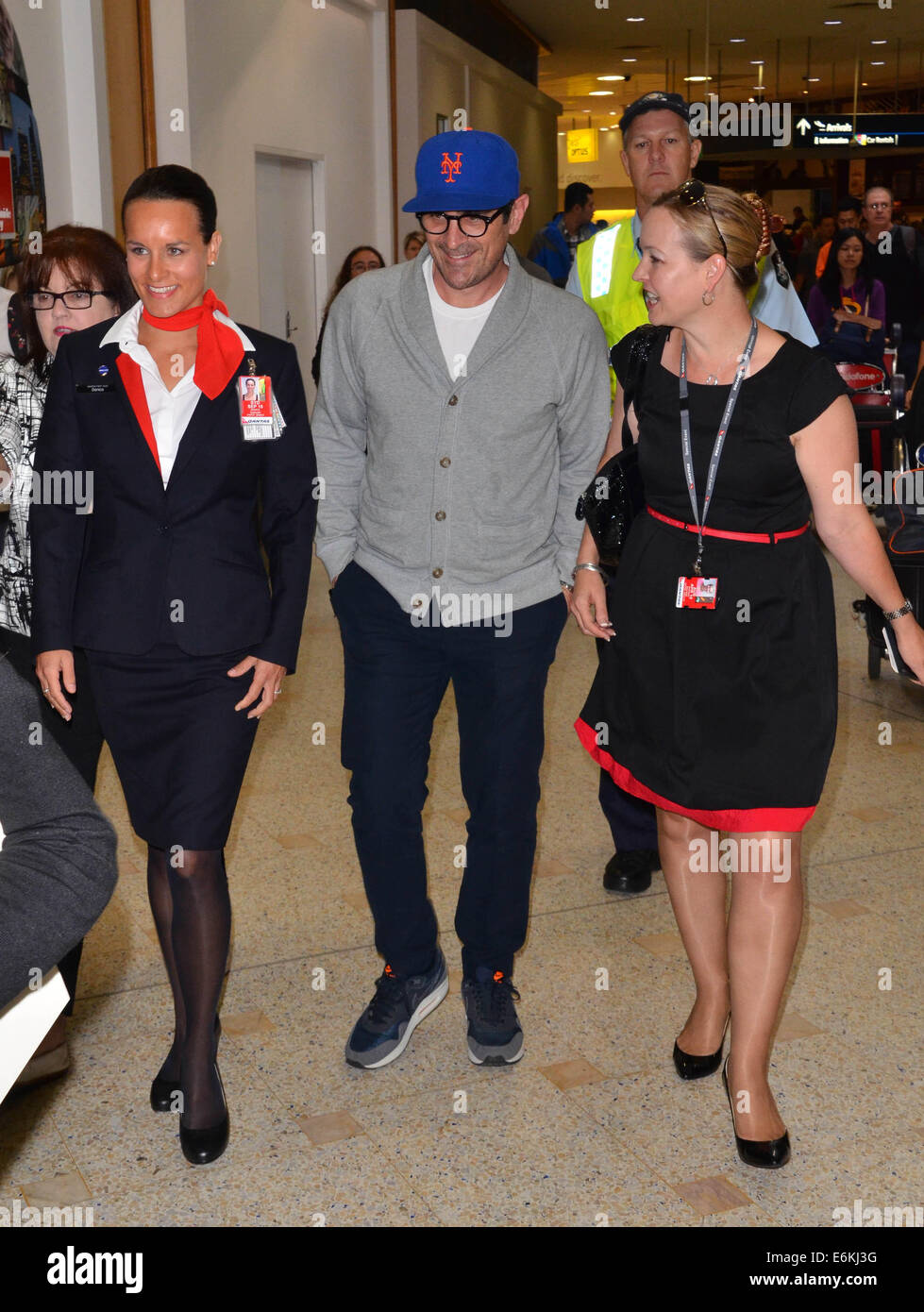 'Modern Family' stars arrive at Sydney Airport Featuring: Ty Burrell ...