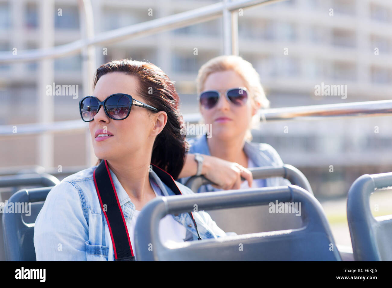 Two girls bus hi-res stock photography and images - Alamy