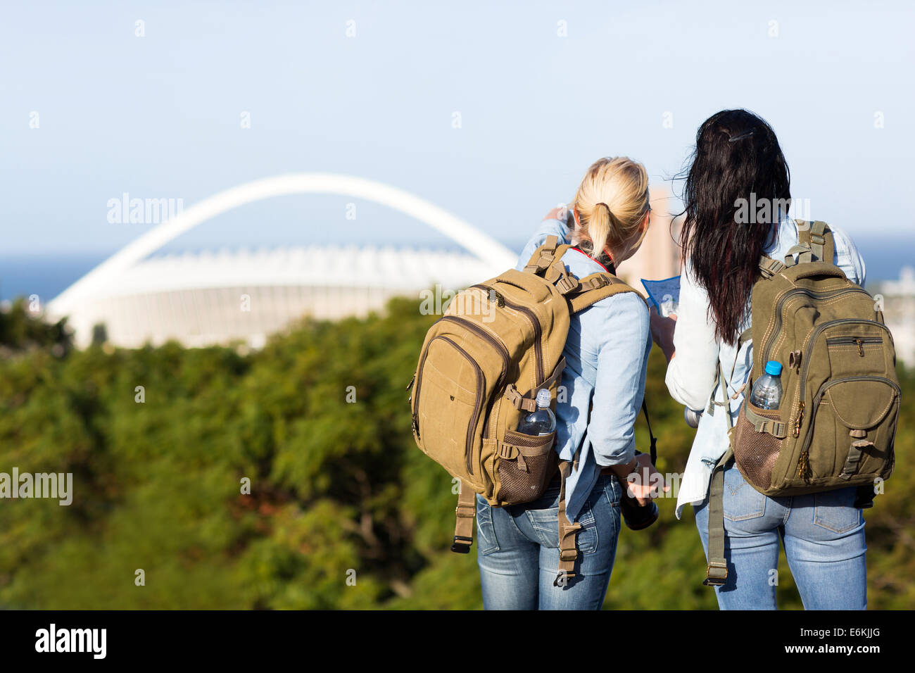 two tourists touring in Durban, South Africa Stock Photo - Alamy