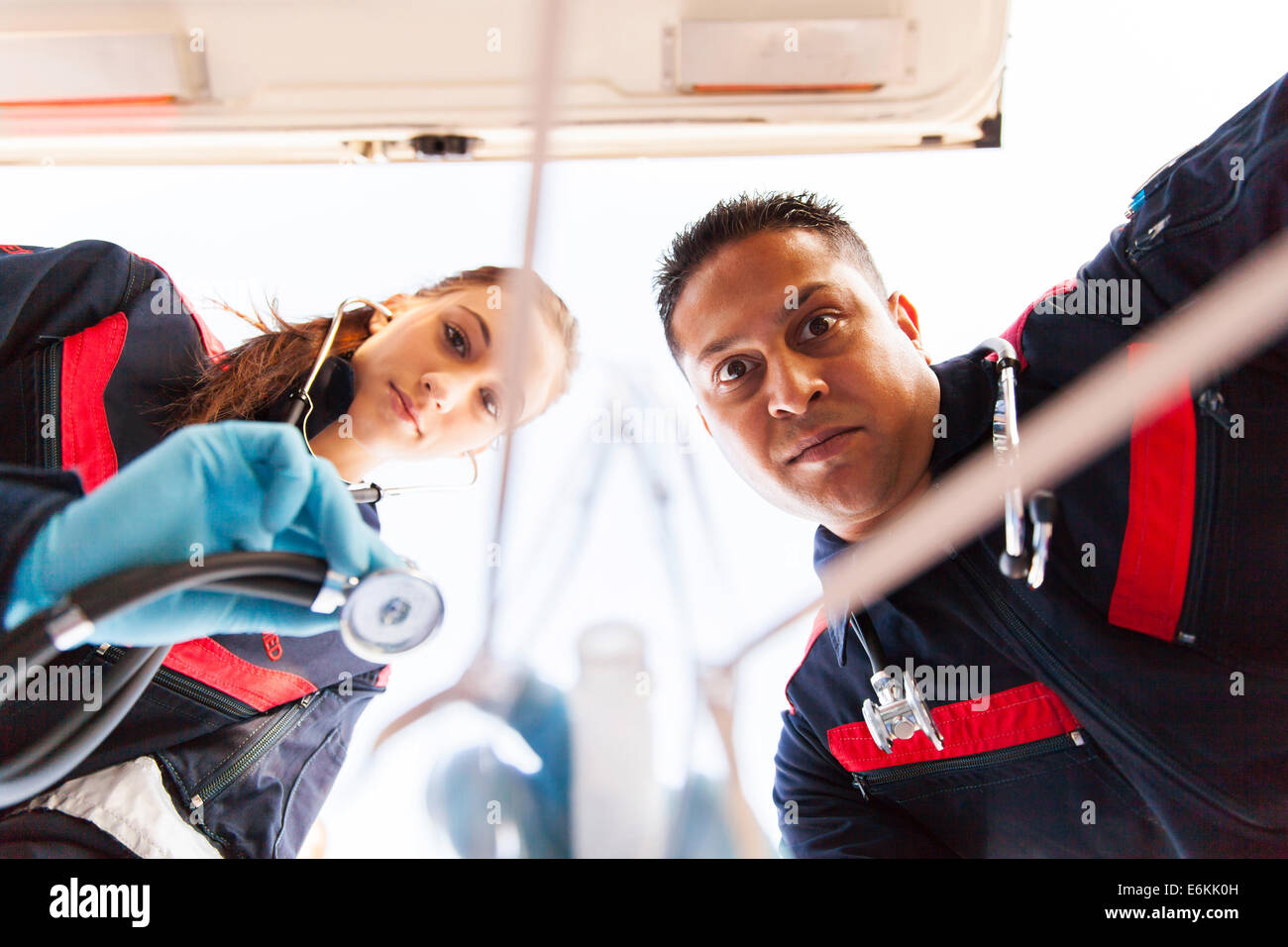 Giving first aid to co worker hi-res stock photography and images - Alamy