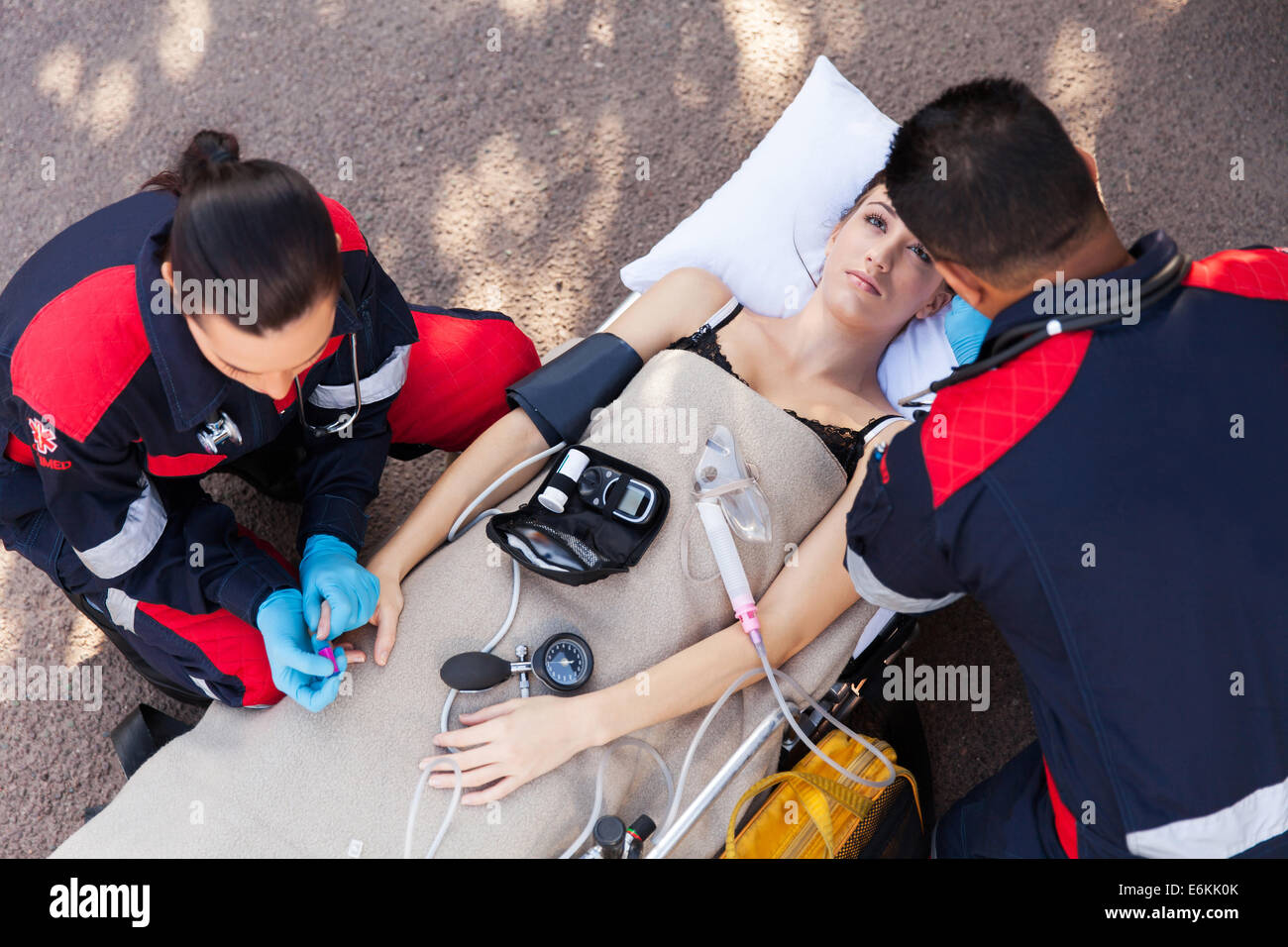 Ems patient blood hi-res stock photography and images - Alamy