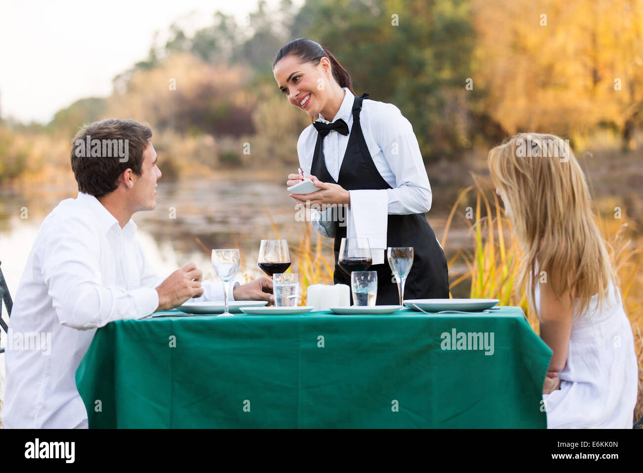Waitress taking order hi-res stock photography and images - Alamy