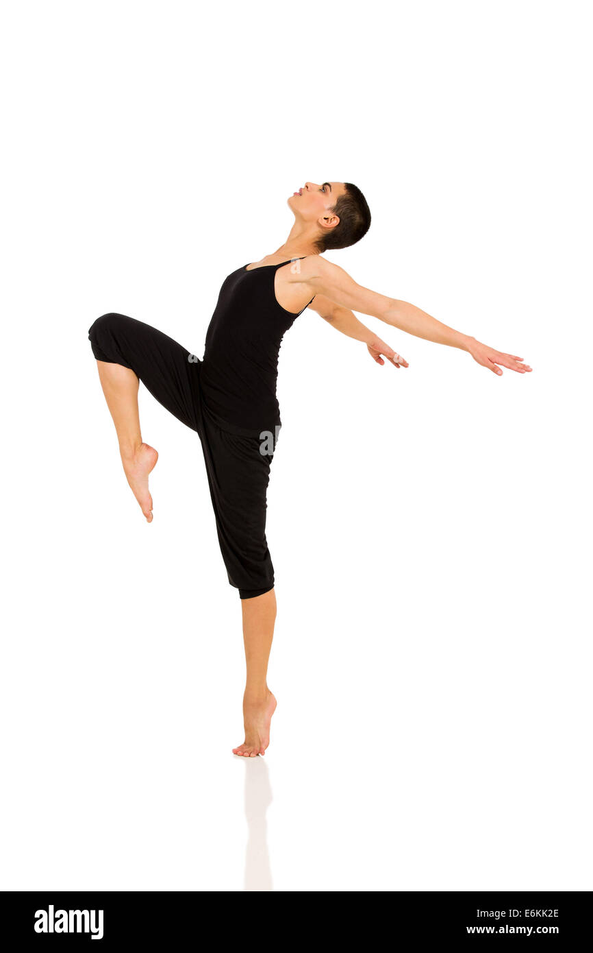 professional dancer dancing on white background Stock Photo - Alamy