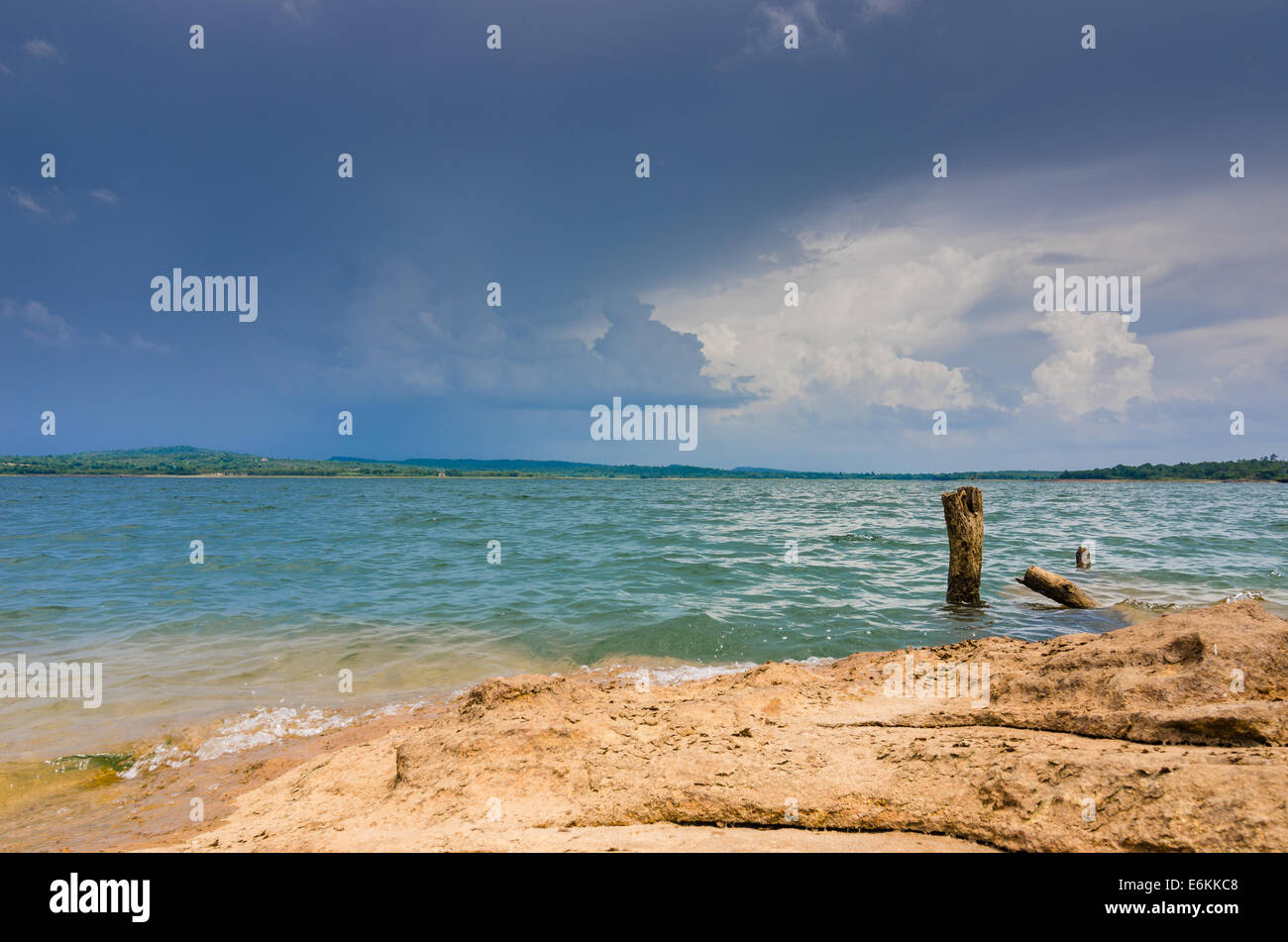 Water and sky in the Reservoir embankment Sirinthorn Ubonratchatani ...