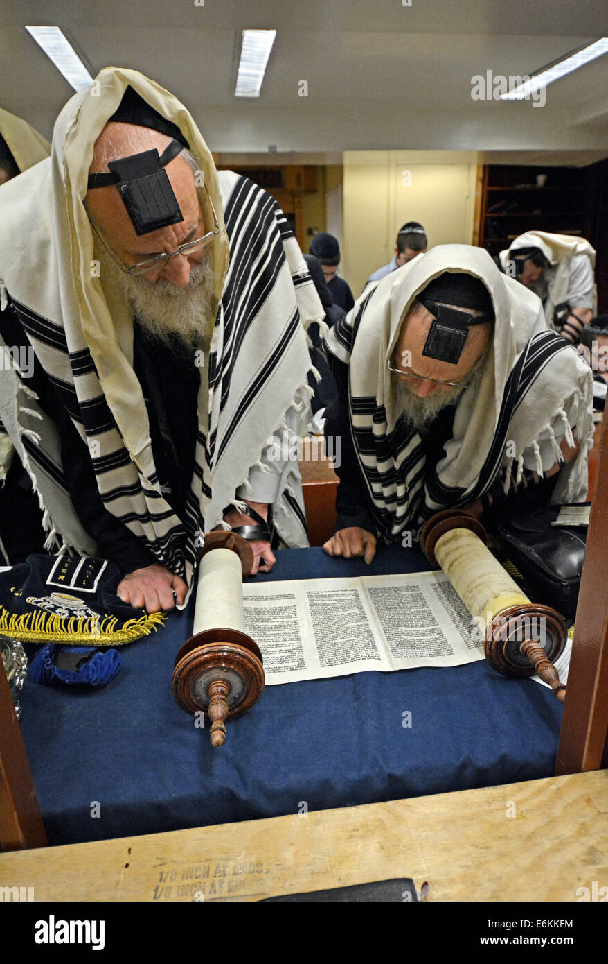 Religious jewish men reading from hi-res stock photography and images ...