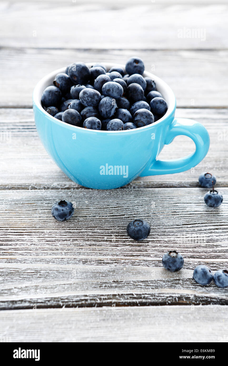 summer berries in a cup - blueberries, food closeup Stock Photo - Alamy