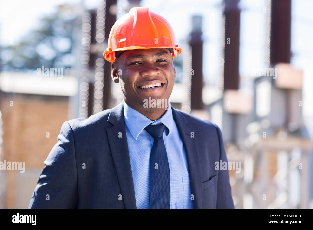 African electrical engineer in substation hi-res stock photography and ...