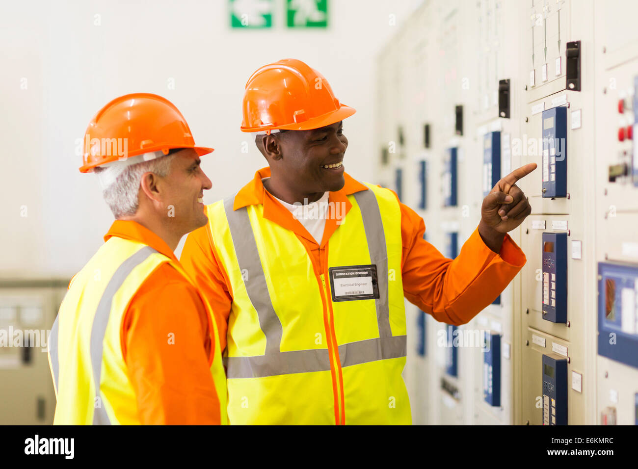 professional working together in control room Stock Photo - Alamy
