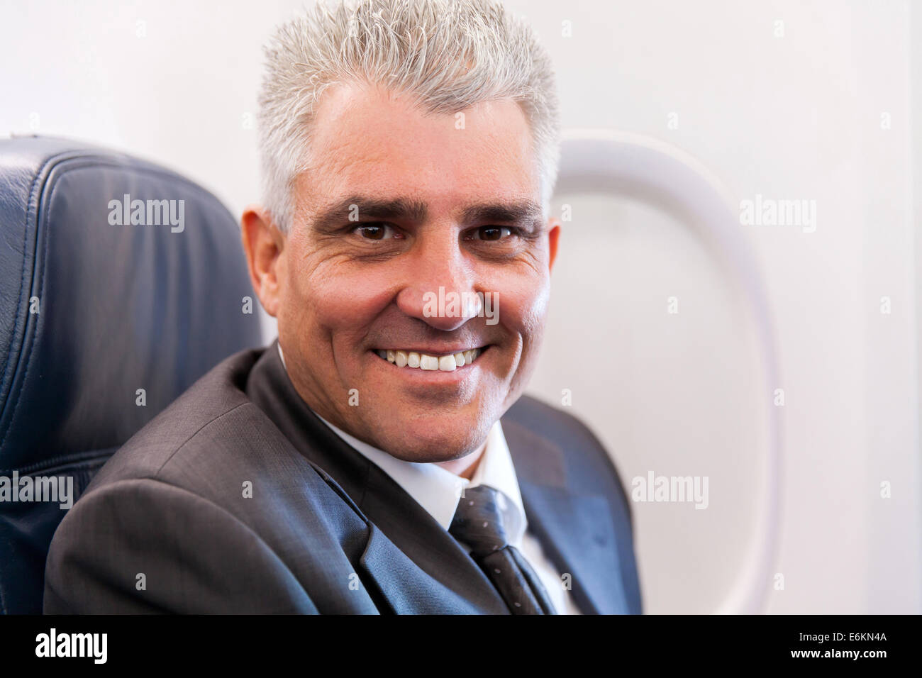 Smiling face airplane hi-res stock photography and images - Alamy