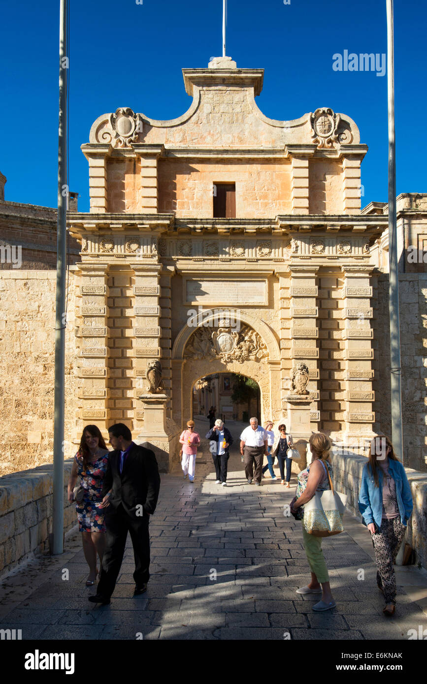 Mdina main gate hi-res stock photography and images - Alamy