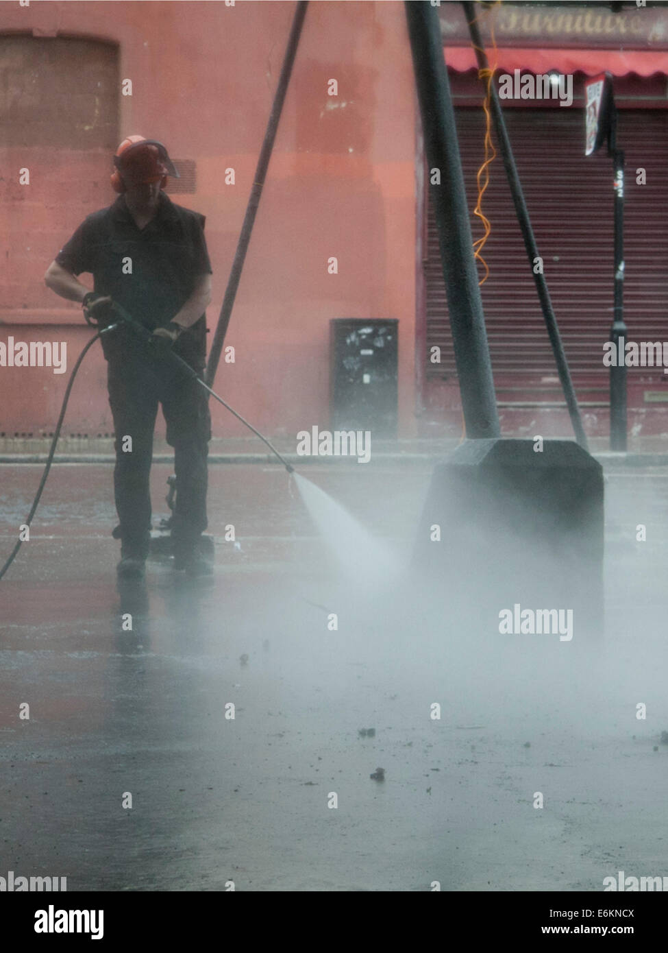 London,UK. 26th August 2014. Council cleaners form the Royal Borough of ...
