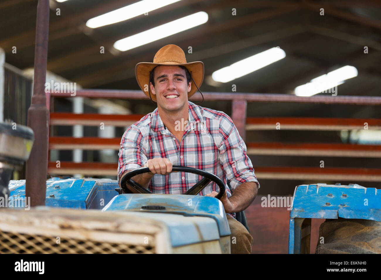 Farmer posing with tractor hi-res stock photography and images - Alamy