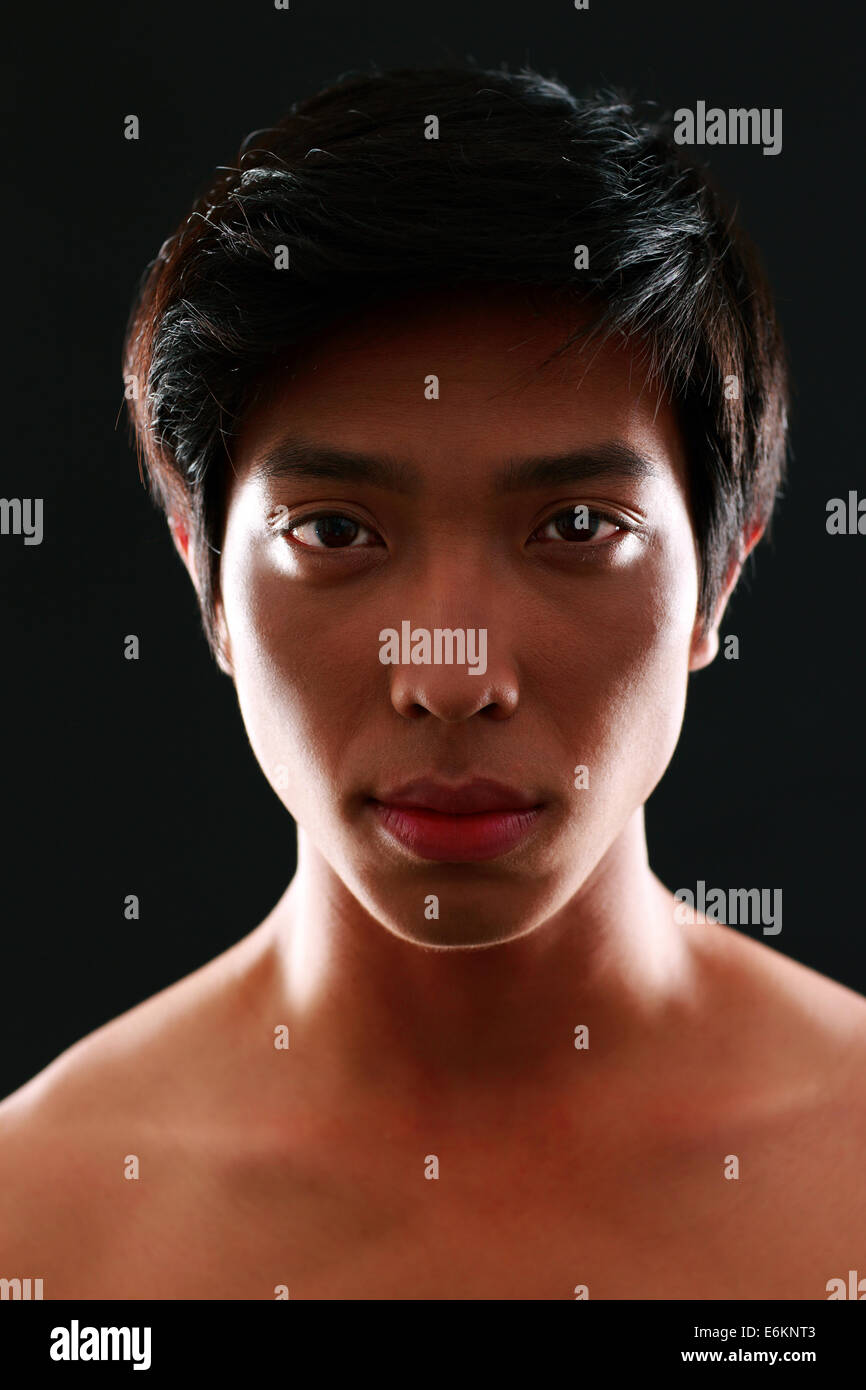 Closeup asian black man hi-res stock photography and images - Alamy