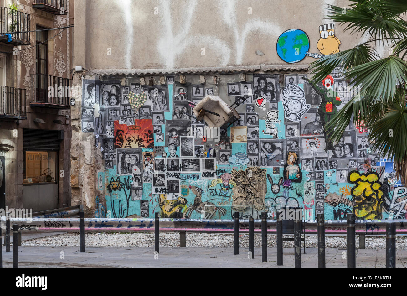 Spain graffiti born barri hi-res stock photography and images - Alamy