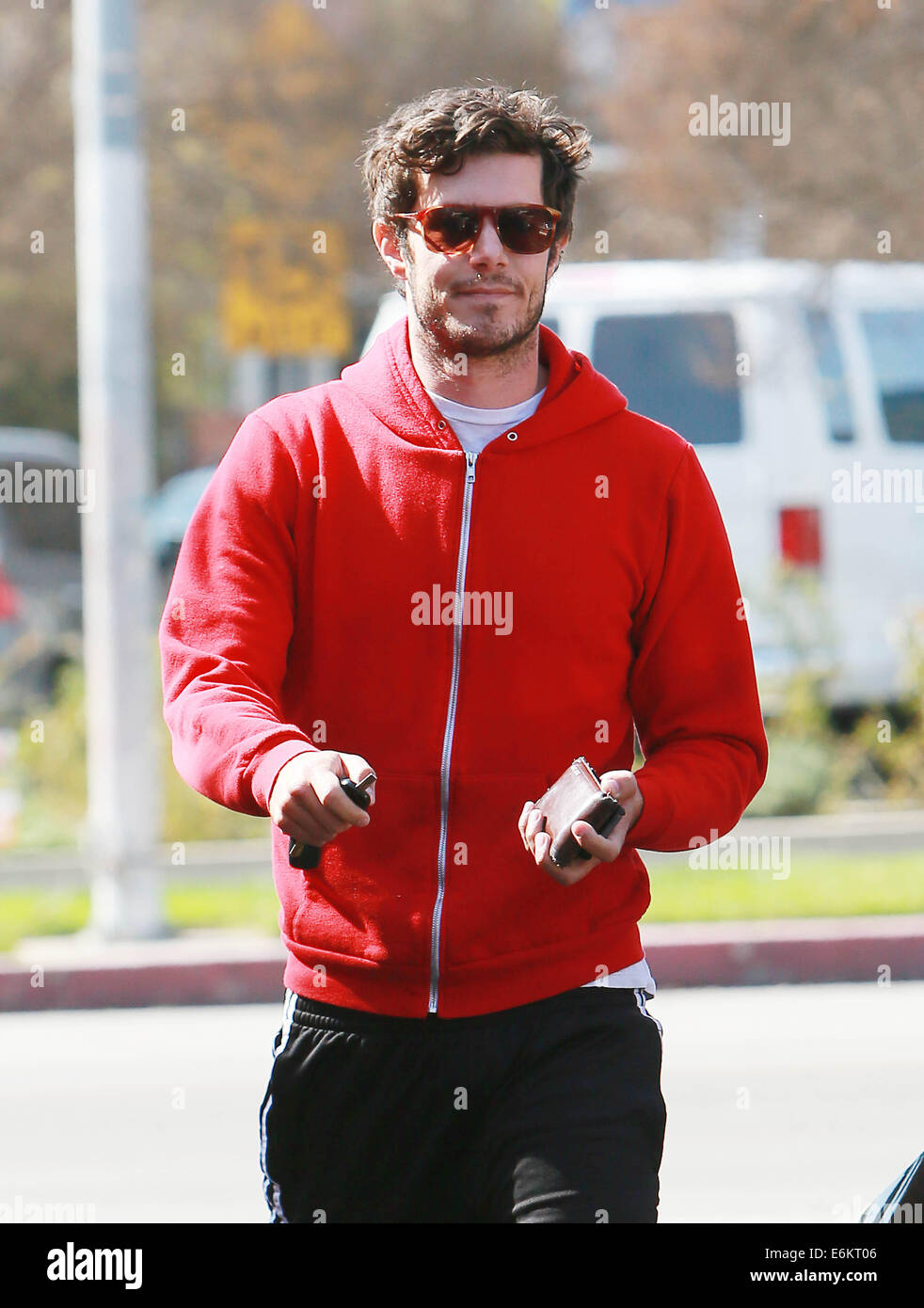 Newly-married Adam Brody leaves a gym following a workout Featuring ...