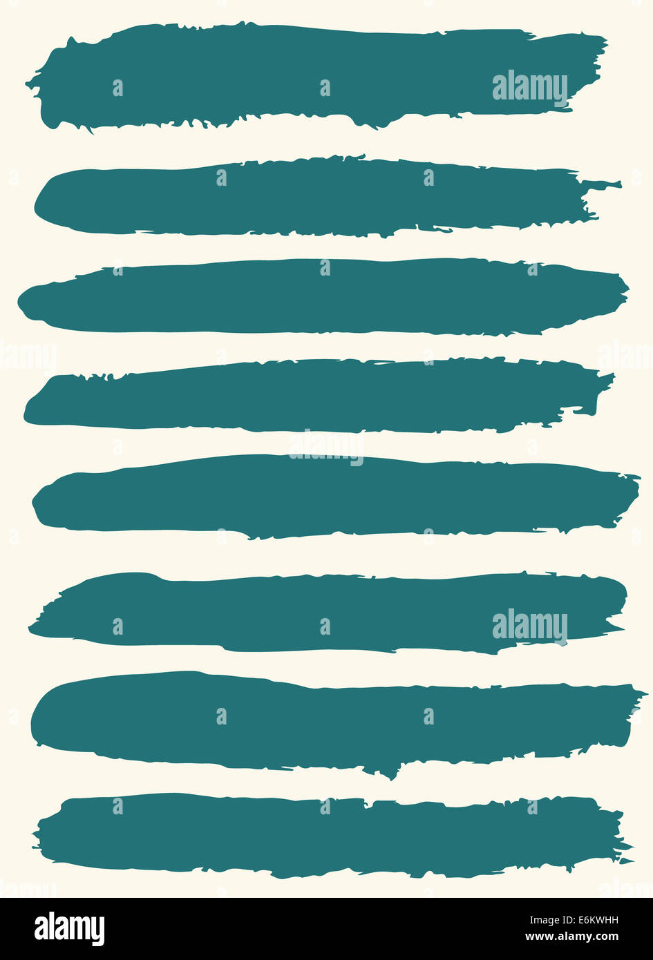 Set of hand drawn brush strokes Stock Photo - Alamy