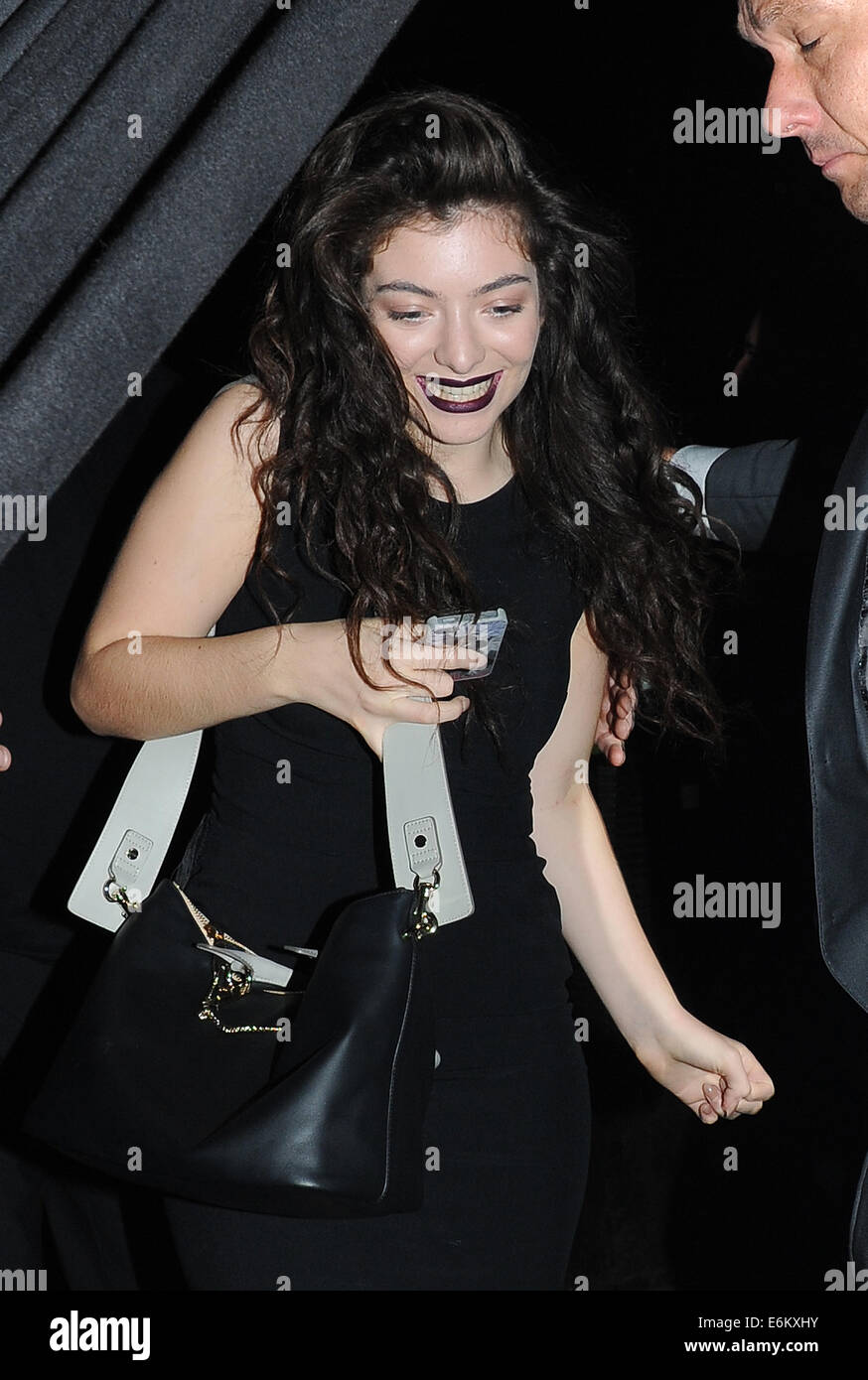 Lorde leaving The Box nightclub in Soho at 4am after winning her first ...