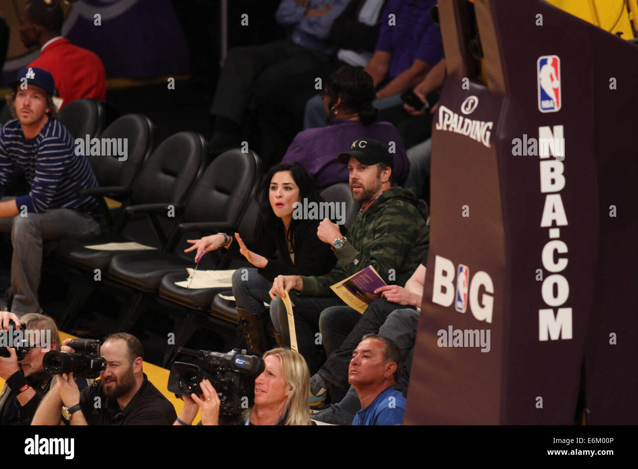 Celebrities at the Lakers game.The Houston Rockets defeated the Los ...