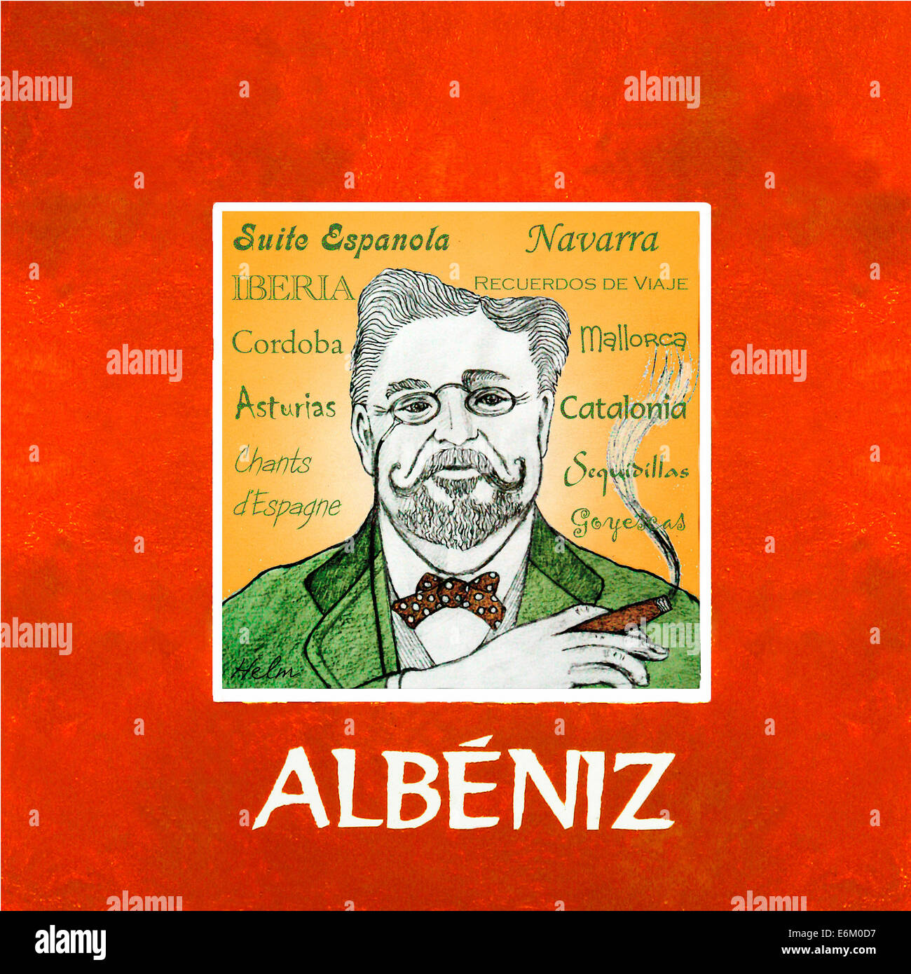 Isaac Albéniz, Spanish composer, 1860 - 1909 Stock Photo - Alamy