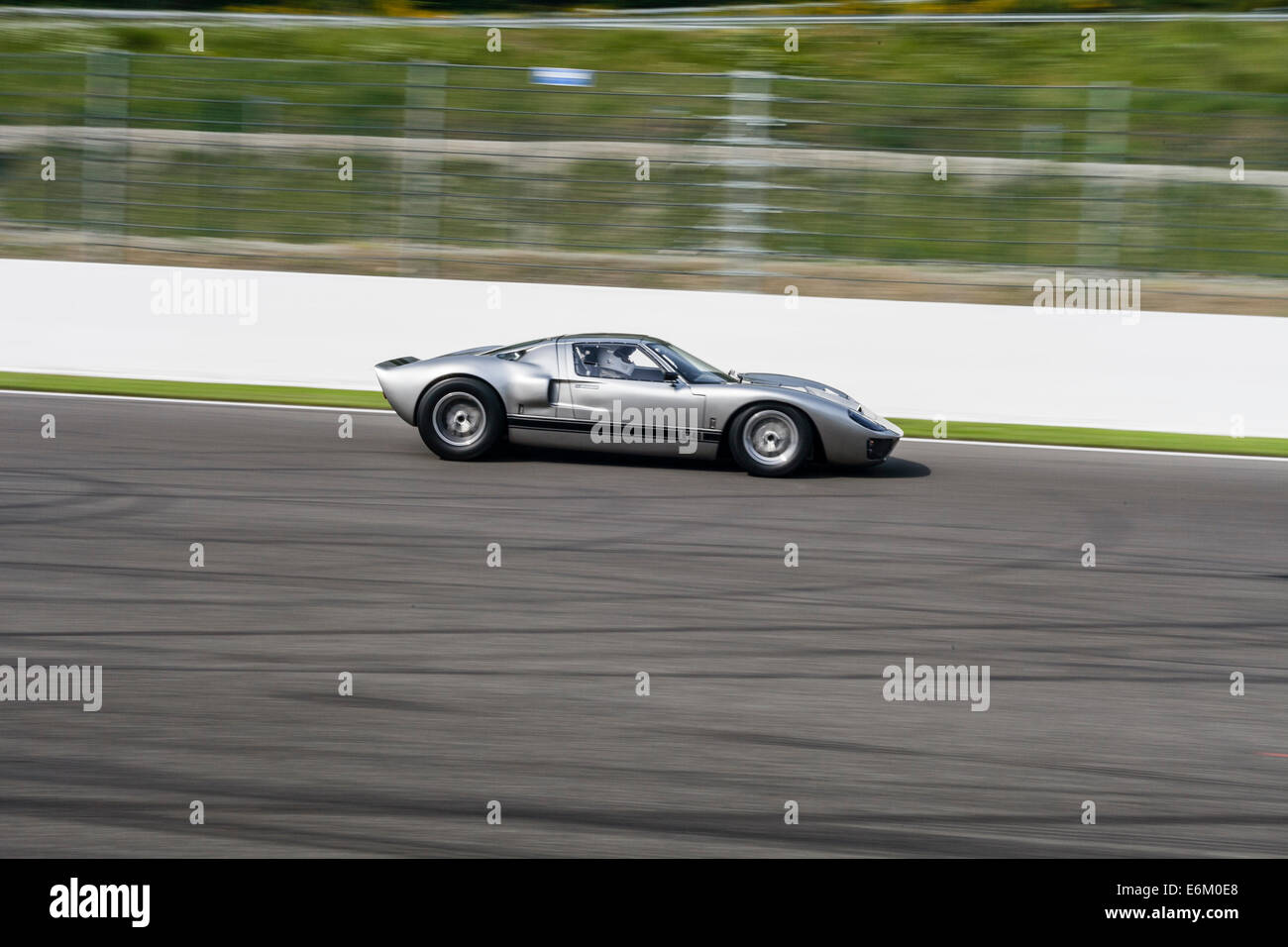 Silver race car hi-res stock photography and images - Alamy