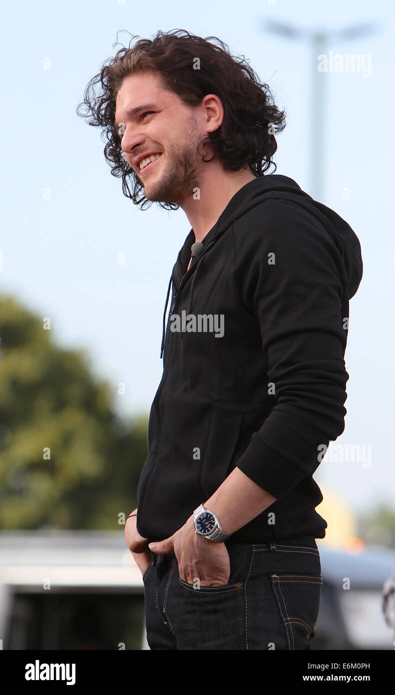 Kit Harrington seen at Universal studios where he was interviewed by ...