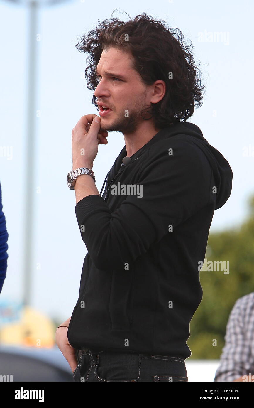 Kit Harrington seen at Universal studios where he was interviewed by ...