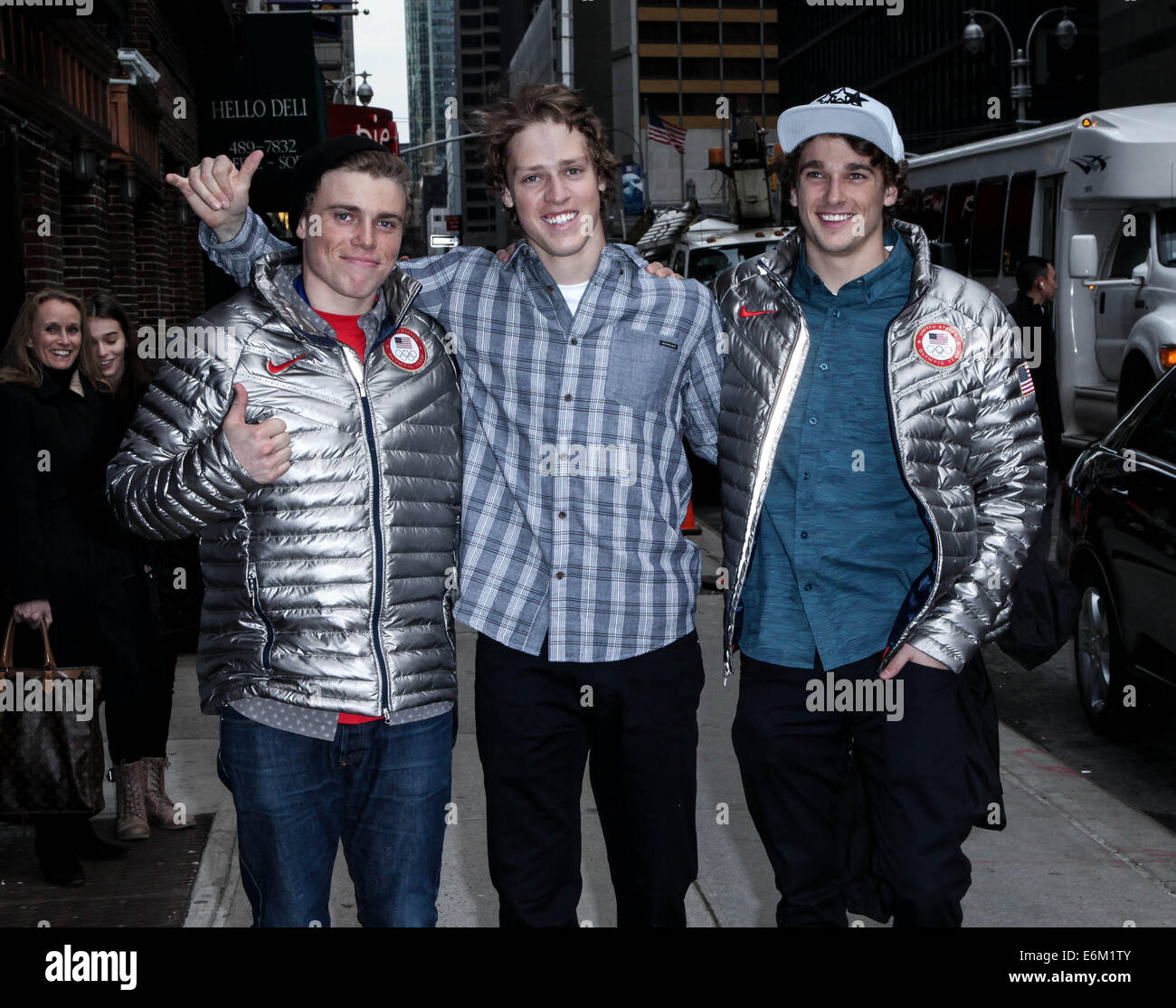 Arrivals at the Late Show with David Letterman in NYC Featuring: Joss ...