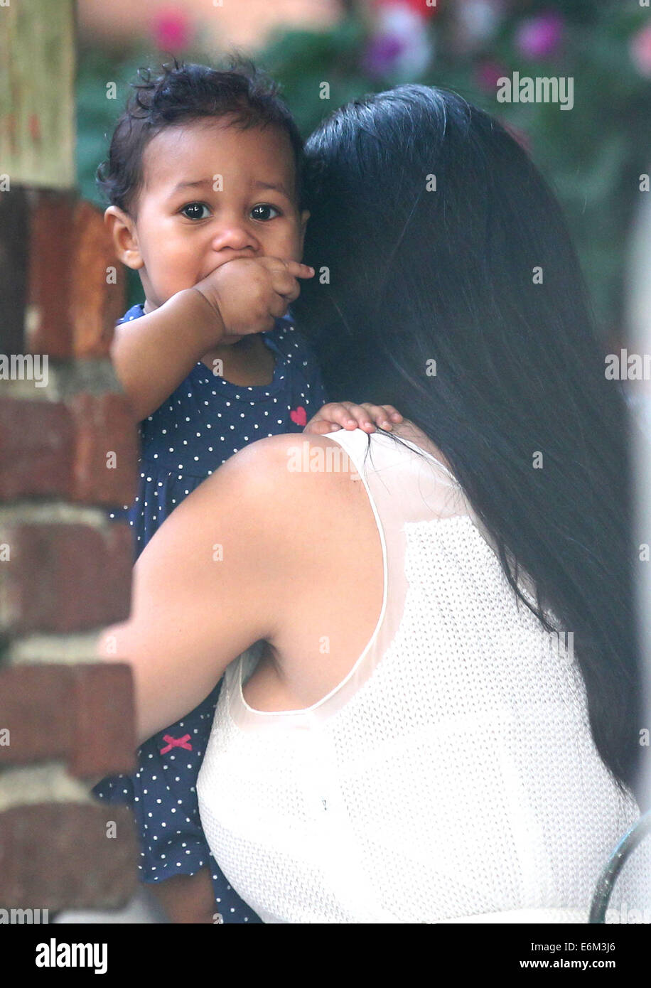 Reggie Bush, Lilit Avagyan and their baby daughter, Briseis having ...