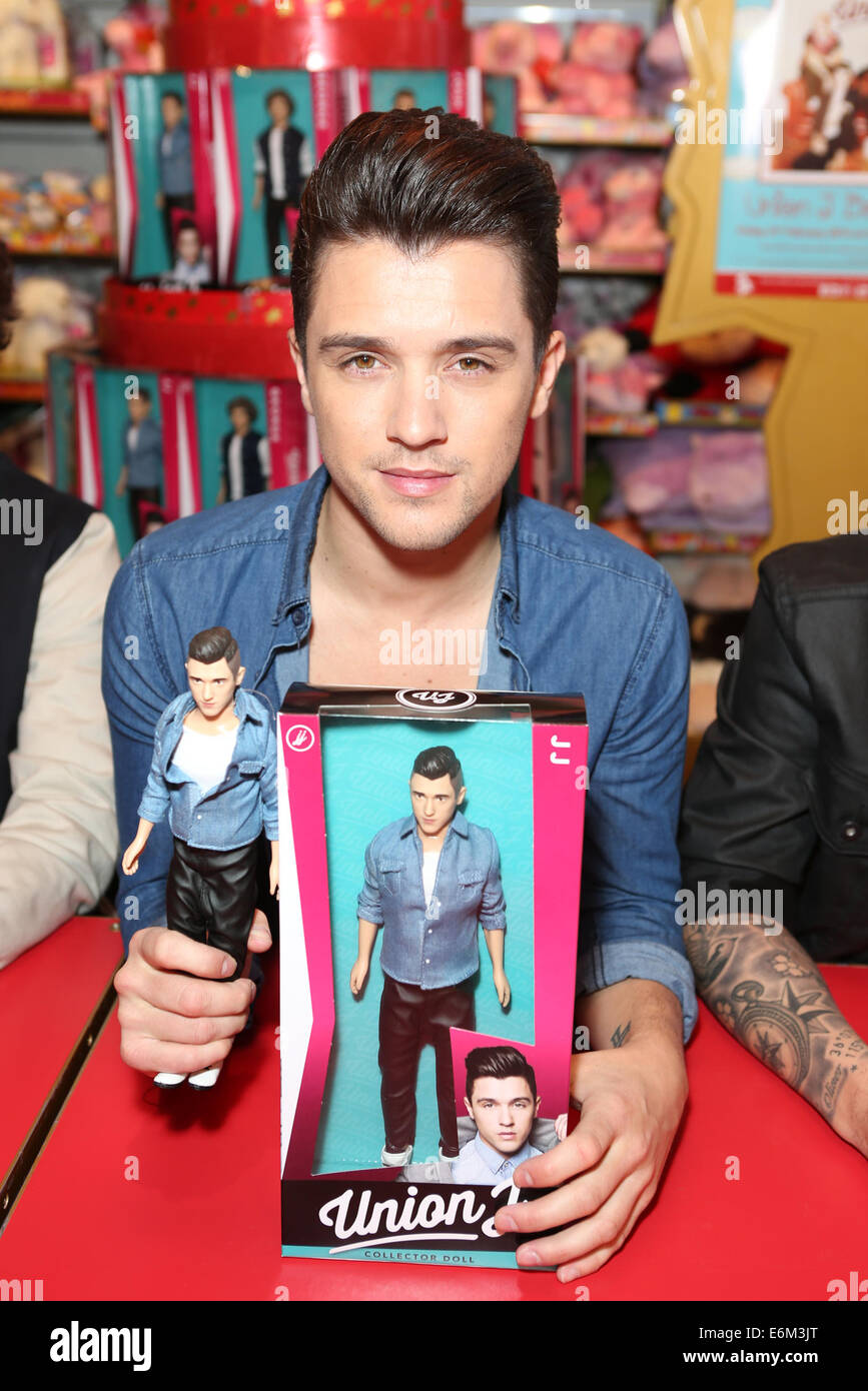 Union J attend Photocall before signing their Dolls at Hamleys Toy ...
