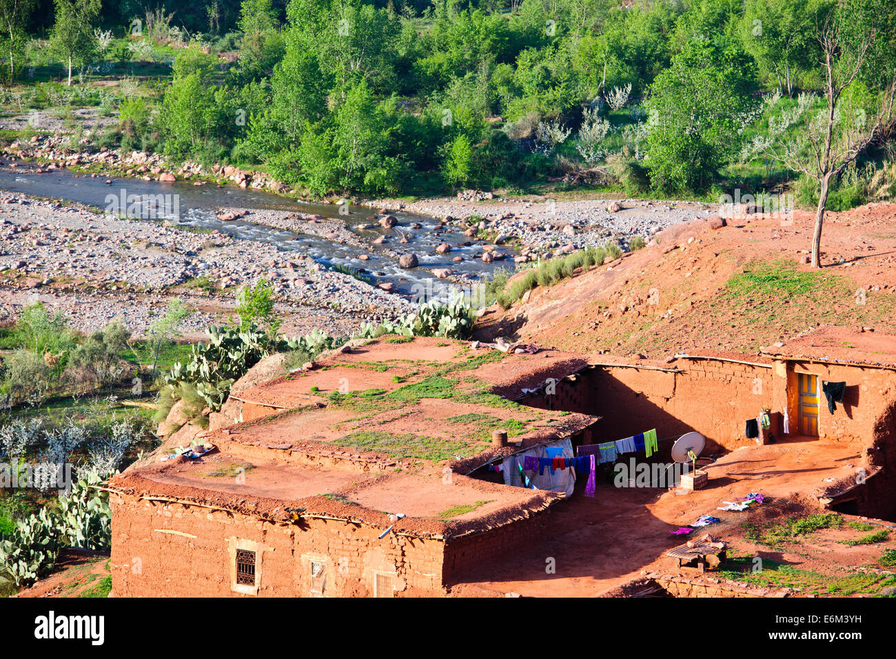 Kasbah bab ourika ourika valley hi-res stock photography and images - Alamy