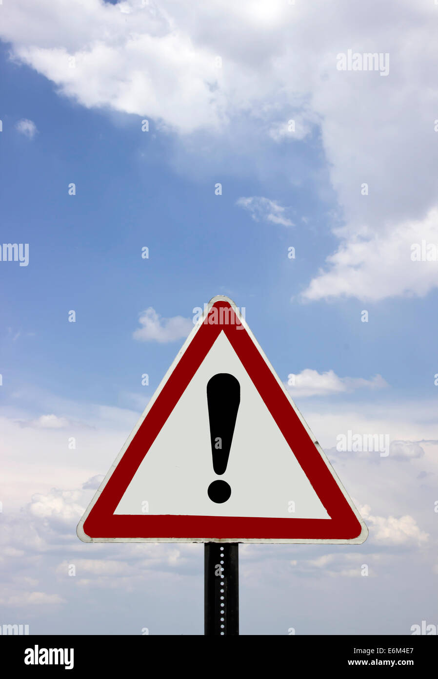 Road traffic warning sign exclamation hi-res stock photography and ...