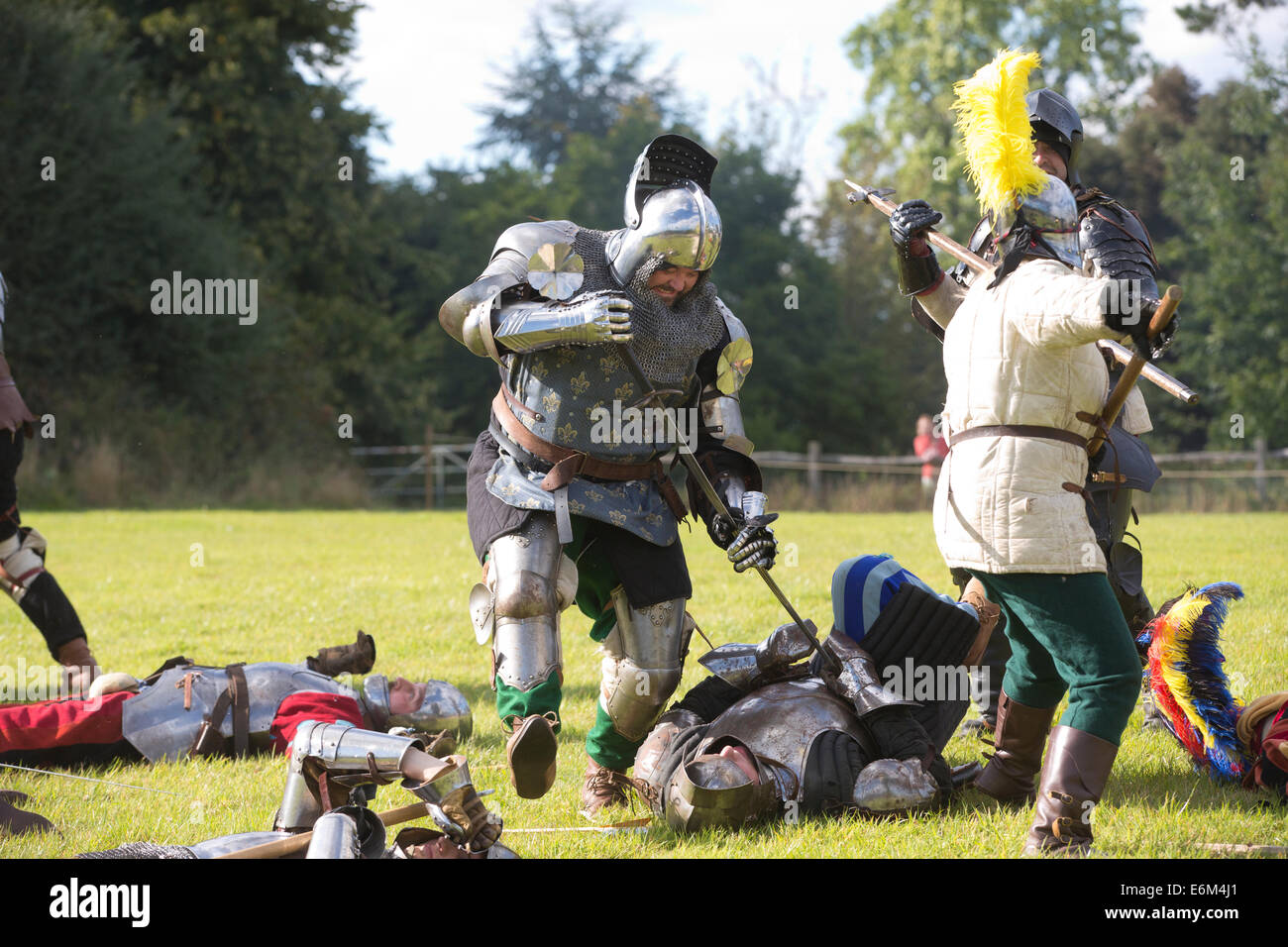 Tudor Knights in the grounds of Hever Castle and Gardens, near ...