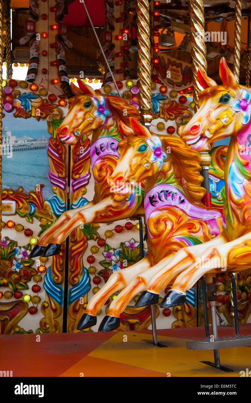 Merry go round horses hi-res stock photography and images - Alamy