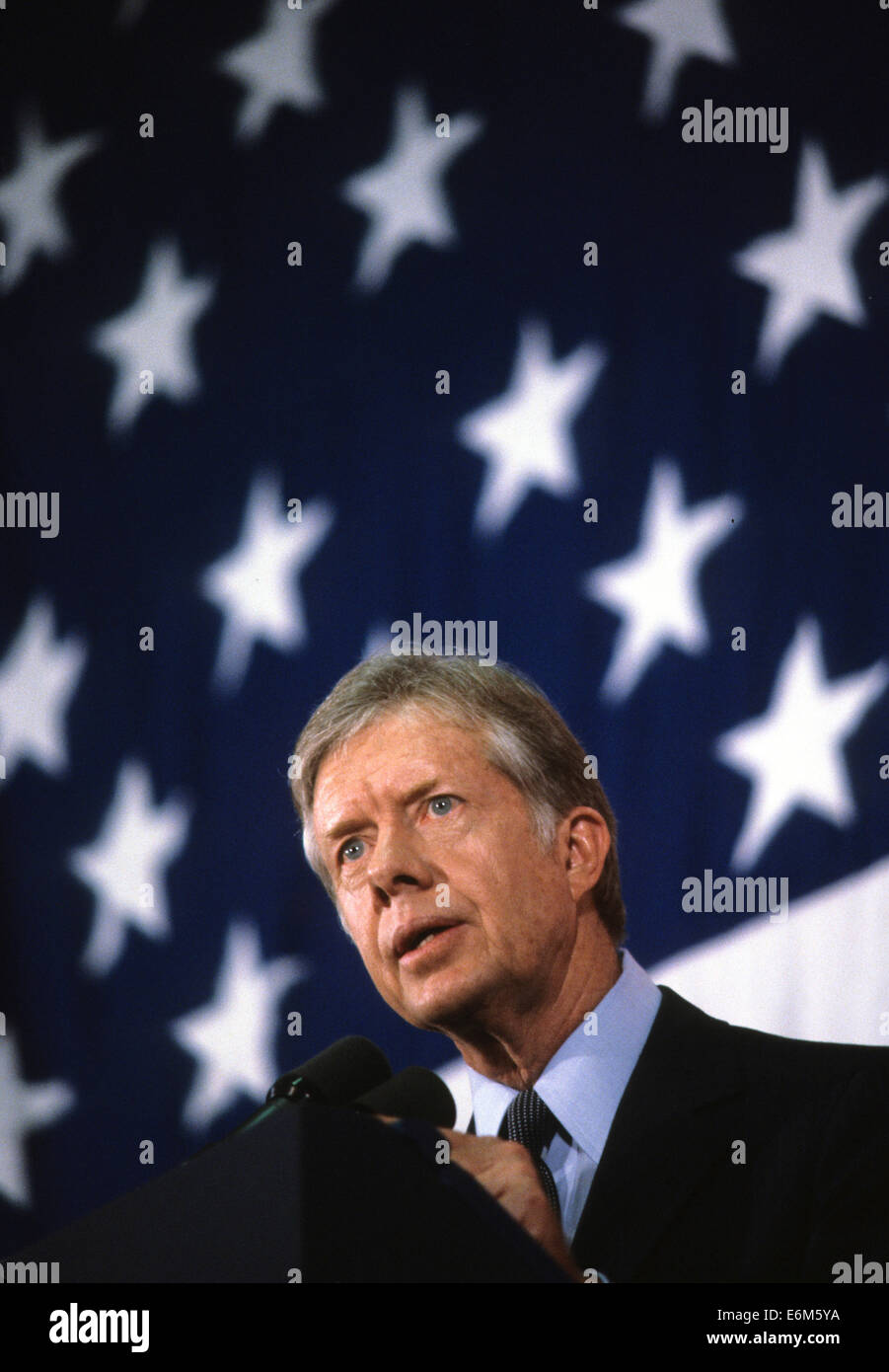 President Jimmy Carter on Super Tuesday in May 1980 Stock Photo - Alamy