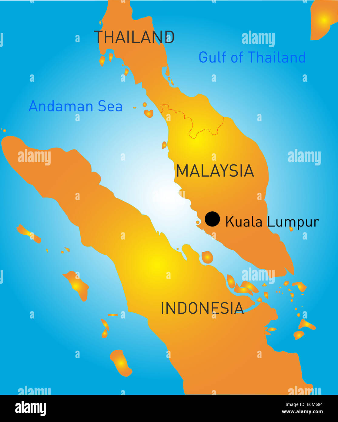 Kuala lumpur silhouette map hi-res stock photography and images - Alamy