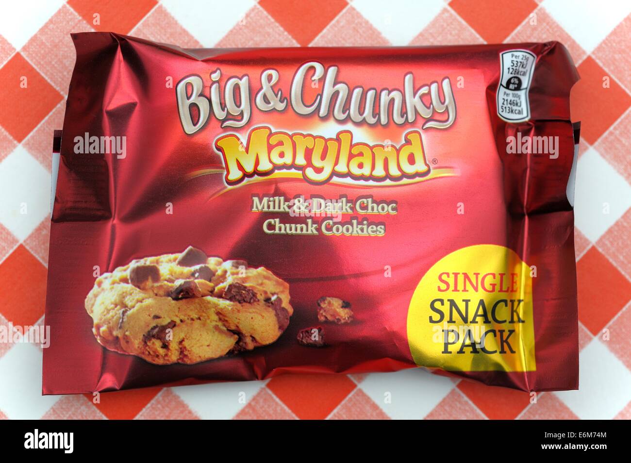 Big and chunky Maryland milk and dark choc chunk cookies Stock Photo ...