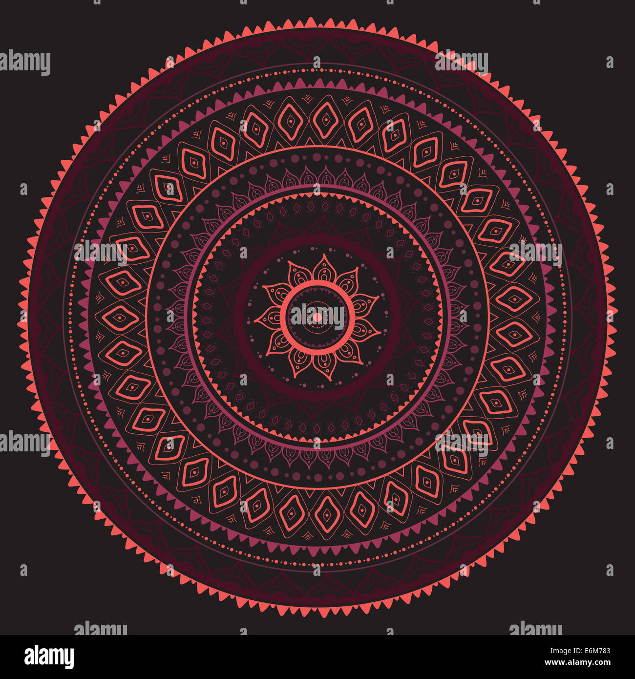 Mandala. Indian decorative pattern Stock Photo - Alamy
