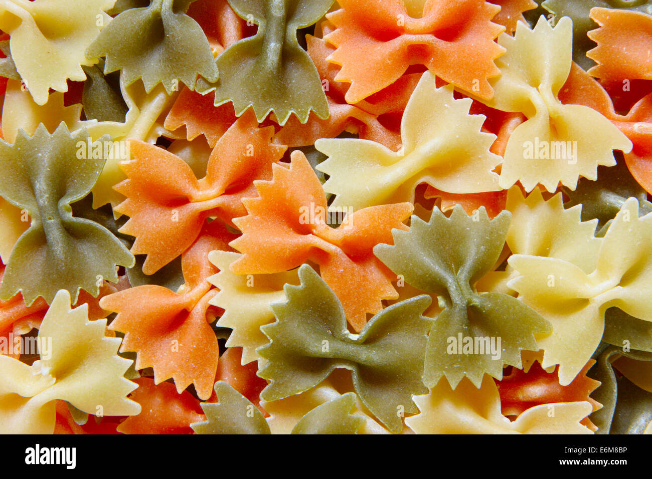 Bows - italian pasta, may be used as background Stock Photo - Alamy