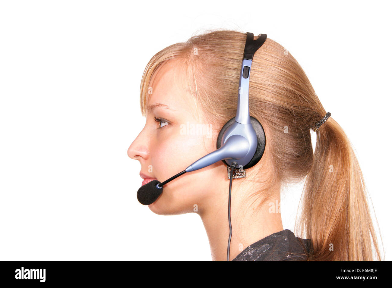 Customer support face over hi-res stock photography and images - Alamy