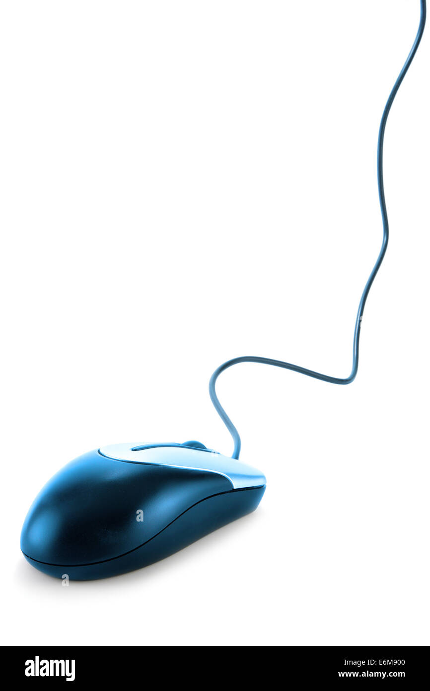 Computer mouse isolated over a white background Stock Photo - Alamy