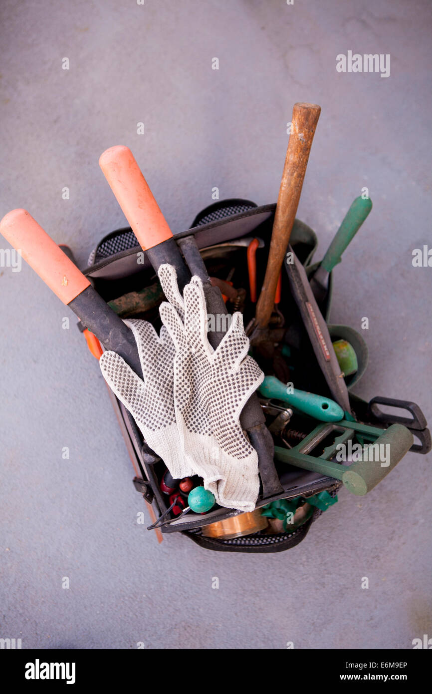 Close-up view of toolbox Stock Photo - Alamy