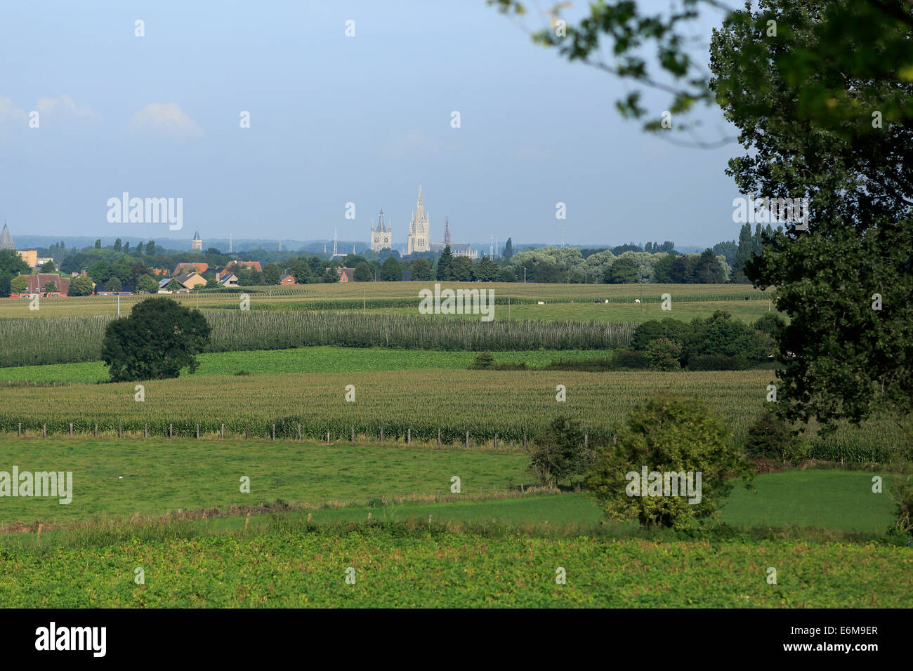 Ypres from Hill 62 Stock Photo - Alamy